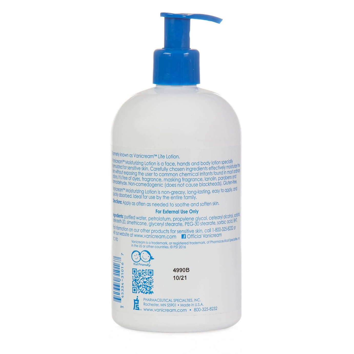 Vanicream Moisturizing Lotion – 453g - Faceshop254